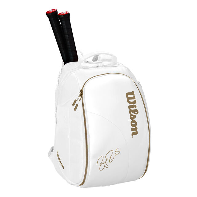 Buy Wilson Federer DNA Backpack Rugzak Wit, Goud online | Tennis Point NL