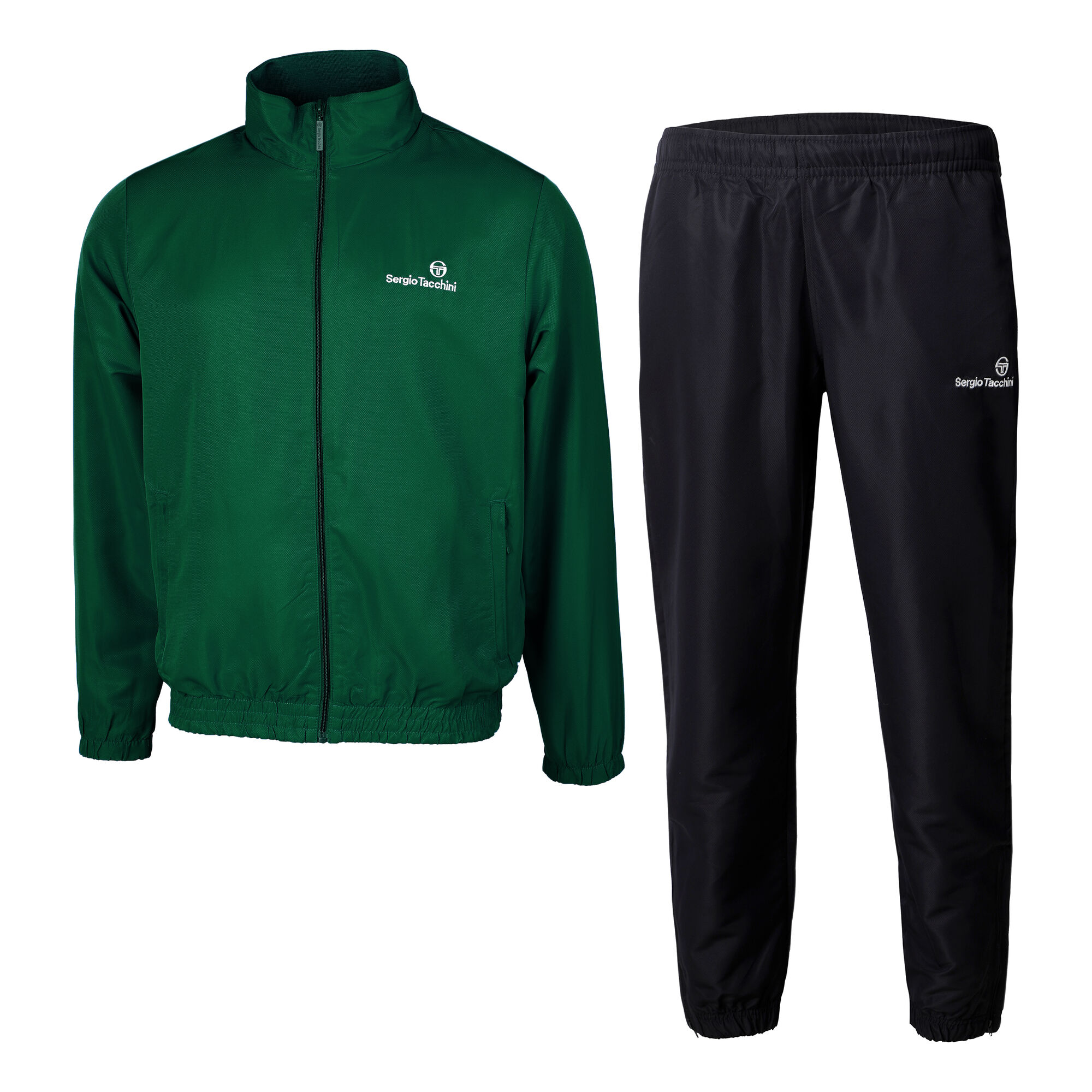 Sergio Tacchini Carson 021 Trainingspak Heren Blauw, Groen | Tennis-Point